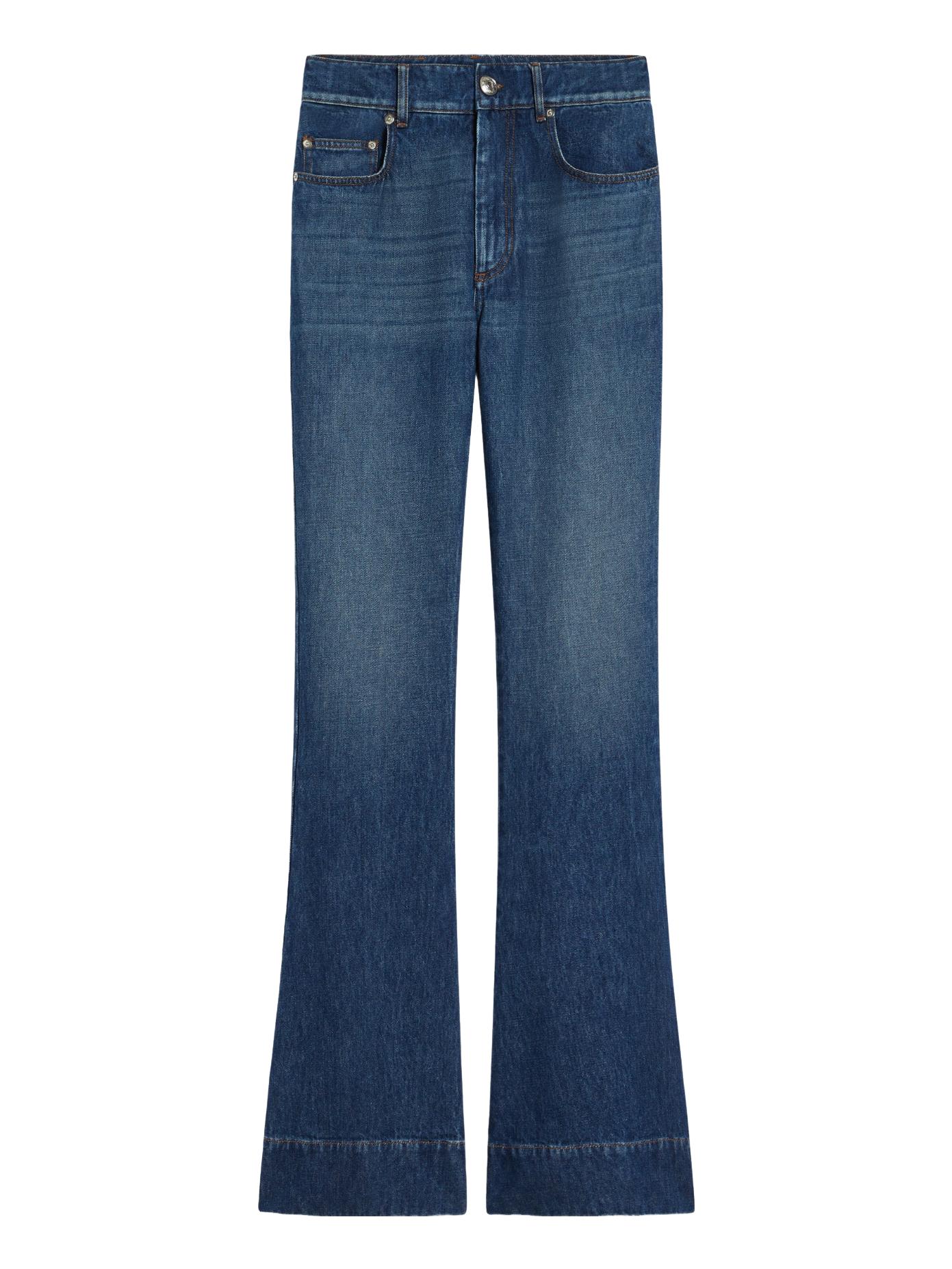 SPORTMAX Sportmax Logo Patch Flared Jeans